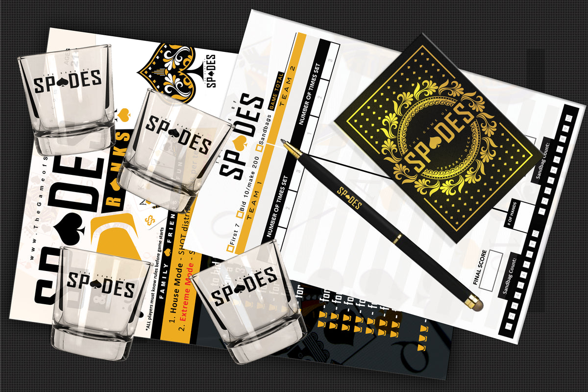 Spades & Dranks Game-Set – The Game of Spades